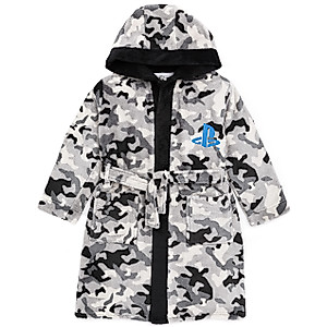 Playstation Dressing Gown Boys Kids Game Pocket Bathrobe 13-14 Years