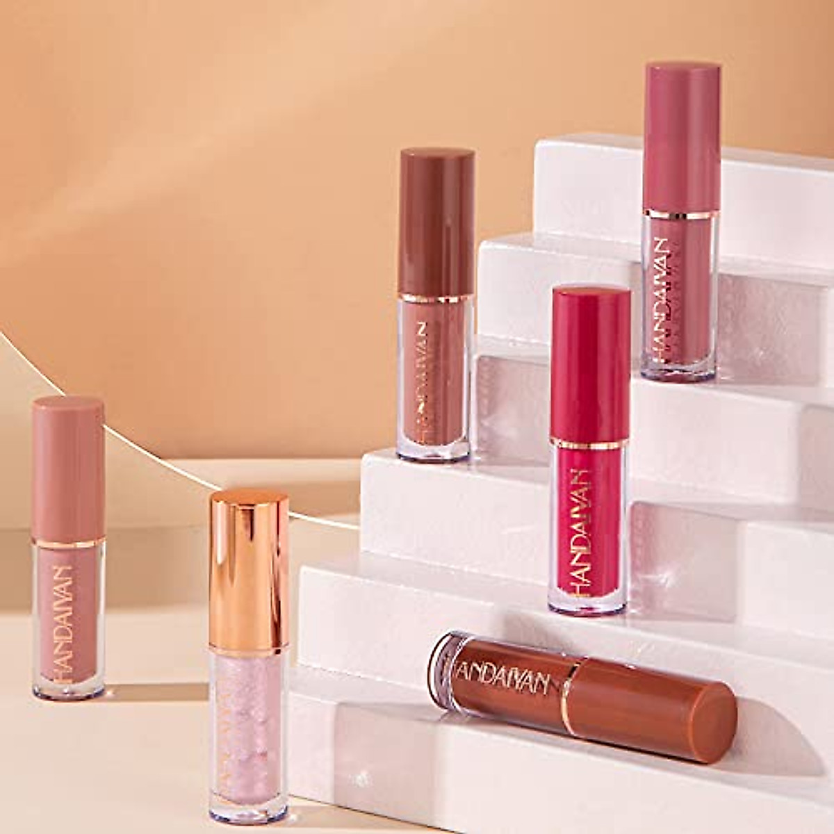 COOSA 12 Colors Matte Liquid Lipstick Set,Super Stay Liquid Velvet Lipstick Non-stick Cup Waterproof Long Lasting Lip Gloss Set for Women