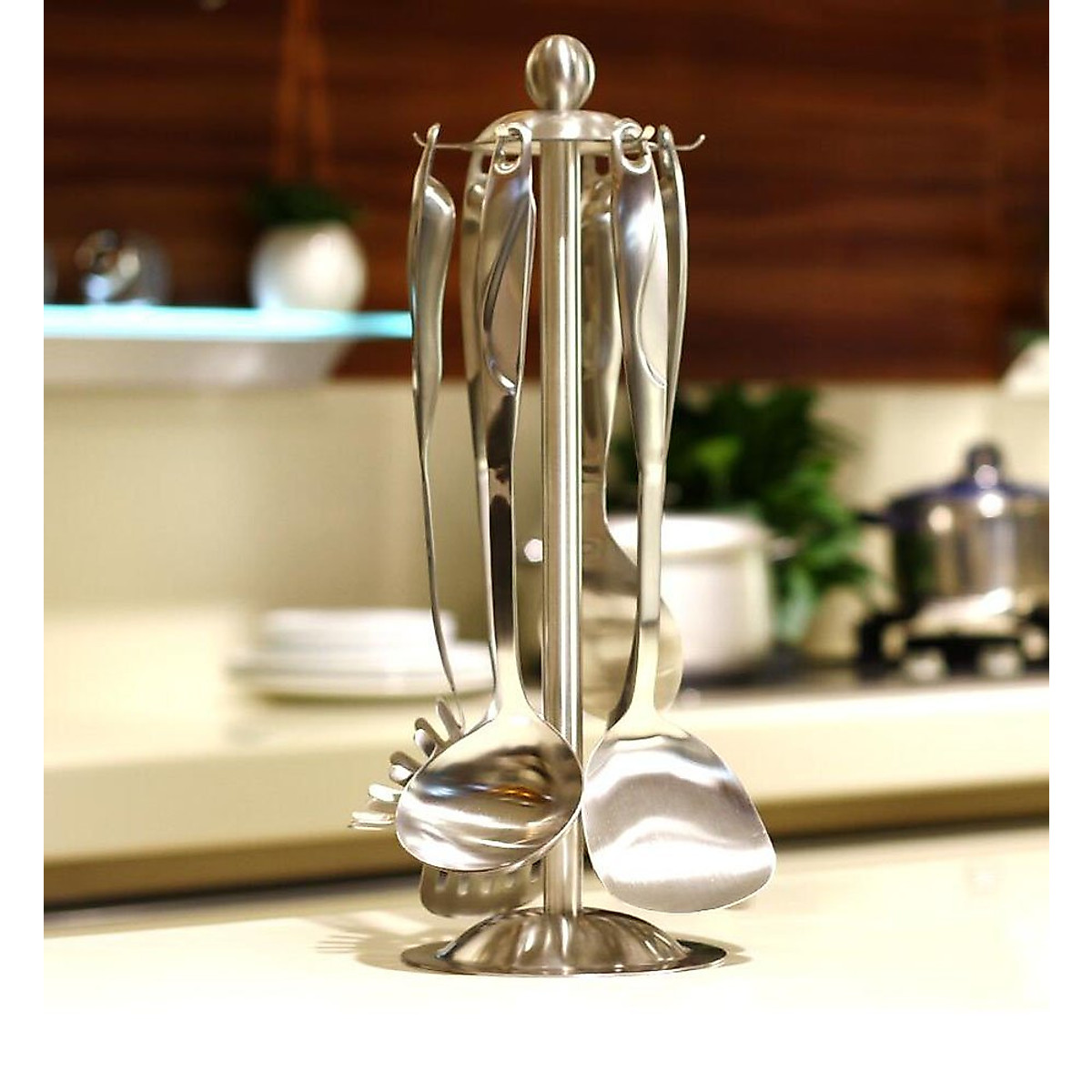 TBWHL Metal Soup Ladle 304 Stainless Steel Gravy Sauce Ladle with Long Handle for Kitchen 13.4"