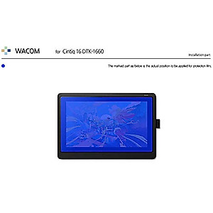 MITER CASE Screen Protector for WACOM Cintiq 16 DTK 1660, AFP Oleophobic Coating Screen Protector Clear LCD Shield Guard Film