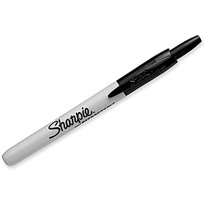 Sharpie 32701 Retractable Permanent Markers, Fine Point, Black, 144 Count (12 Boxes of 12 Markers each Box)