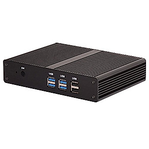 HUNSN Fanless Mini PC, Desktop Computer, HTPC, Kodi Box, Intel Pentium 3825U 3695U, Windows 11 or Linux Ubuntu, BM05, VGA, HDMI, LAN, 4 x USB3.0, 2 x USB2.0, 8G RAM, 256G SSD