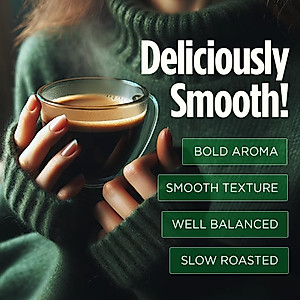 VitaCup Perfect Low Acid Coffee Beans, USDA Organic & Fair Trade, Mycotoxin Free, Dark Roast Guatemala Single Origin, Clean & Pure, Low Acidity, Whole Bean Coffee, 11 ounces