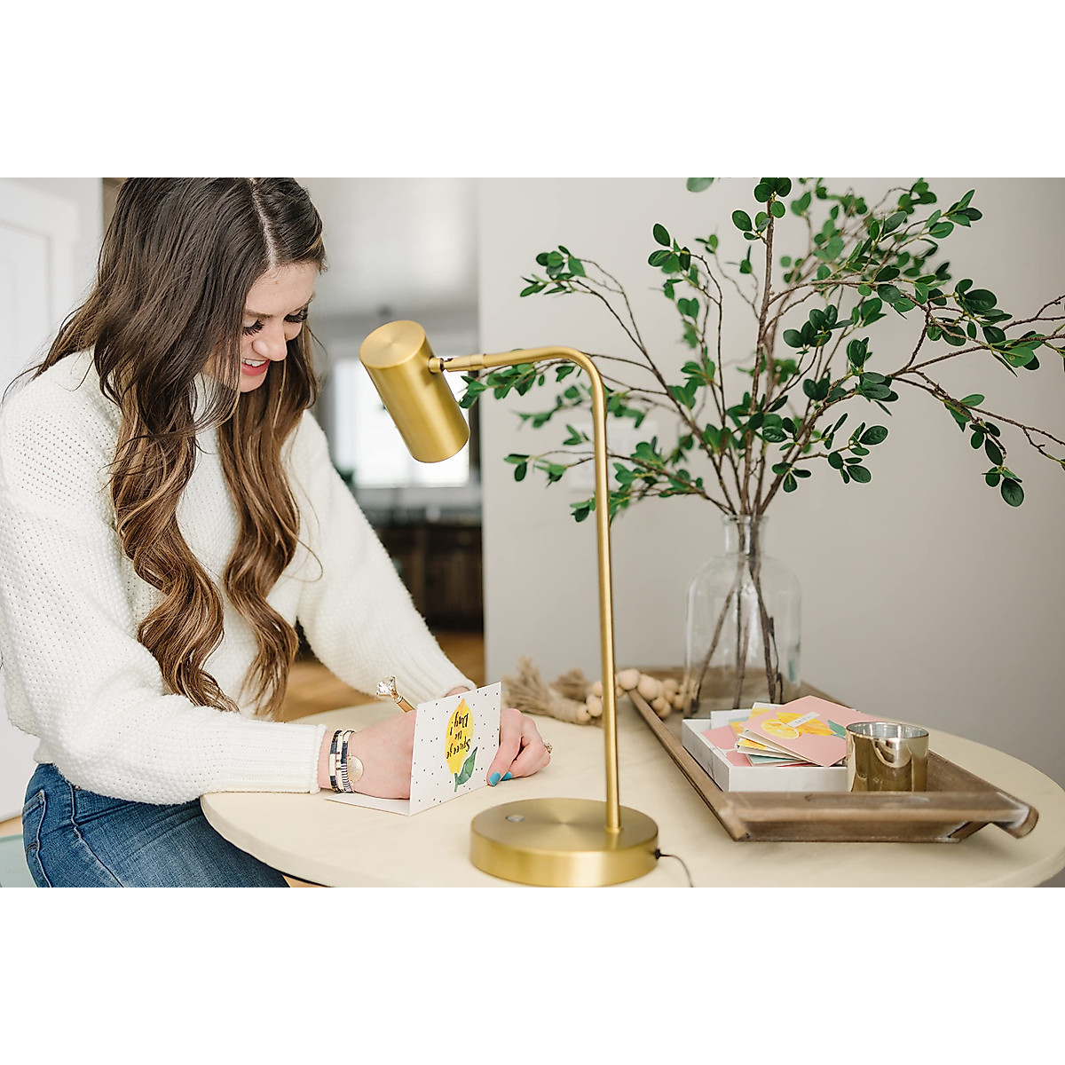 Gooji 4x6 Lemon Thank You Cards (Bulk 36-Pack) Matching Peel-and-Seal White Envelopes Assorted Set Birthday Party, Bridal Shower, Baby Shower, Weddings, Graduation Blank Notes