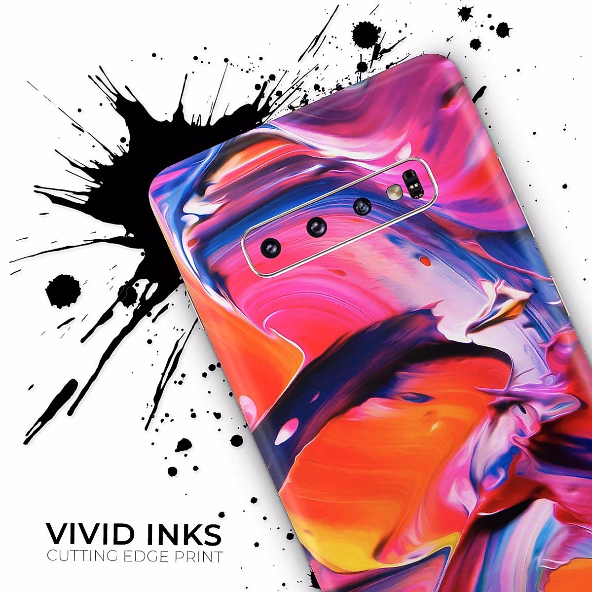 DesignSkinz Blurred Abstract Flow V9 Protective Vinyl Decal Wrap Skin Cover Compatible with The Samsung Galaxy S20 (Screen Trim & Back Glass Skin)