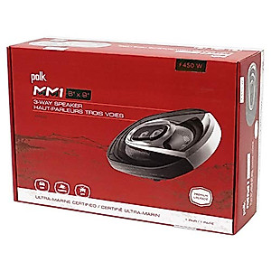 Polk Audio (2) MM692 6x9 900w 3-Way Car Audio/Marine Speakers+2-Ch Amp+Wire Kit
