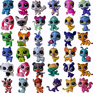 LPS Toys, 2 PCS Random LPS Toys Set, LPS Pack Cute Pet Collector, Pet Shop Kid Toys,Action Cartoon Collection Kids Toy Gift,Rare pet Store cat and Dog Set Toys