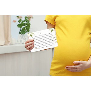 Advice for New Parents, Parenting Advice Card, Baby Shower Party, Tips for the Parents To Be，Includes a 5x7 Standing Sign and 25 4x6 Advice Cards(JYC034)