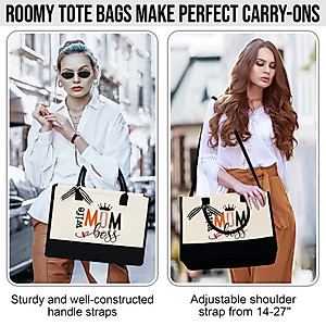 OASSIE Gifts For Mom, Women - Christmas, Mothers Day, Birthday, Valentines Day Gifts For Wife, Presents For Mom, Bonus Mom, Stepmom, New Mom Gifts - 13oz Canvas Tote Bag With Zipper For Women