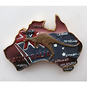 Australia Kangaroo 3D Refrigerator Magnet Travel Souvenirs Collection,Australia Fridge Magnet Home and Kitchen Decoration Magnetic Sticker