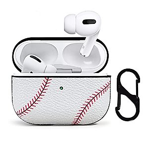 HIDAHE Case for Airpods Pro 2nd Generation,Airpods Pro 2nd Generation Cover,Airpods Pro 2nd Generation Skin Accessories Sport Pattern Leather Case for Airpods Pro 2nd Generation 2022,Baseball