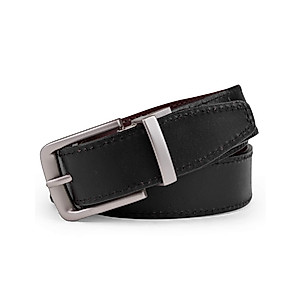 Timberland Men's Big and Tall Classic Leather Reversible Belt, Brown/Black, 48