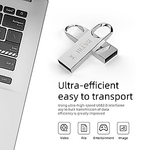 USB Flash Drive 5 Pack 8GB Flash Drives Thumb Drive, 2.0 Memory Stick with Zinc Alloy Design, Jump Drive Pendrive for Data Storage and Backup, Gift USB Disk Zip Drive