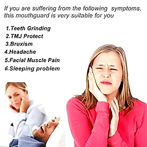 Pack of 4 Custom Mouth Night Guard for Teeth Grinding Clenching Bruxism, Sport Athletic, Whitening Tray, Including Magnetic Mirror Box (Black)