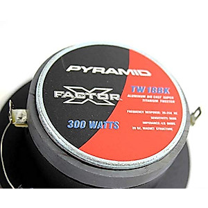 Pyramid Pro TW18BK 3.25" 600W Car Titanium Super Car/Home DJ Horns/Tweeters (4)