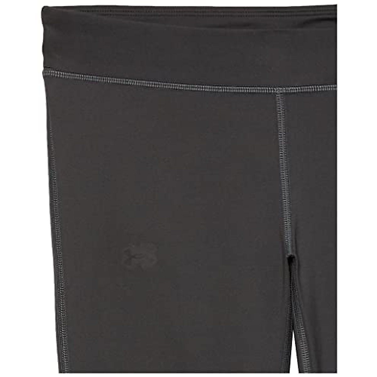 Under Armour Girls' Motion Solid Crop, (010) Jet Gray / / White, Youth X-Large