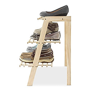 Whitmor 3-Tier Wood Shoe Shelves