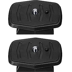Weewooday 2 Pieces Tripod Quick Release Plate Tripod Adapter Mount Camera Tripod Adapter Plate Parts for Tripods and Cameras Tripod Mount QB-4W (35 x 35 mm/ 1.38 x 1.38 Inch)