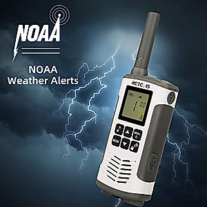 Retevis RT45 Walkie Talkies for Adults,Rechargeable 2 Way Radios Long Range, NOAA,Flashlight,VOX,SOS,Portable FRS Two-Way Radios with AA NIMH Battery USB Charger for Camping Hiking(2 Pack)