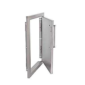 Bonfire access Vertical stainless steel 304 single door 17*24''