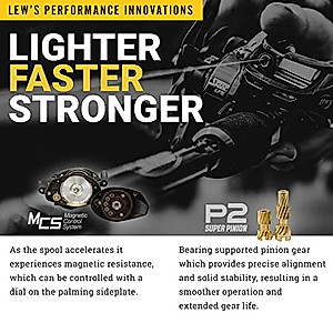 Lew's American Hero Tier 1 Casting Reel, 9+1 Stainless Steel Ball Bearings, 7.5:1 Gear Ratio, Right-Hand Retrieve, Multicam