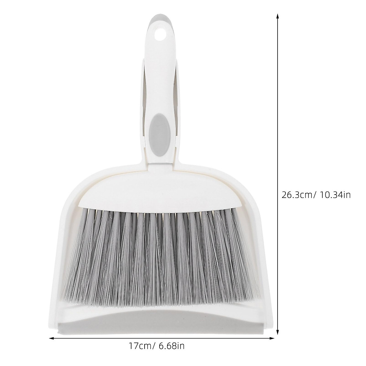 Cabilock 1 Set Mini Dustpan and Brush Set Table Cleaning Brush Dustpan Kit Home Small Broom with Dustpan Plastic Cleaner Broom for Office Desk Housekeeping Pet Nest Grey