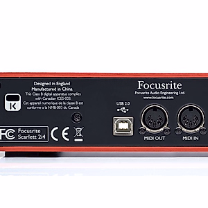 Focusrite Scarlett 2i4 (2nd Gen) USB Audio Interface with Pro Tools | First