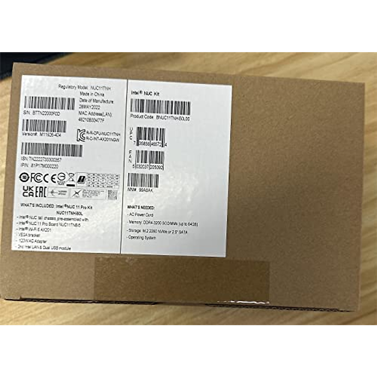 Intel NUC 11 Pro NUC11TNHi5 Update to NUC11TNHi50L Home & Business Mini PC Mini Desktop Dual LAN 11th Gen Intel® Core™ i5-1135G7 Processor Upto 4.2 GHz Turbo,4 Cores,8 Threads(No RAM&SSD)