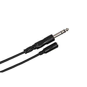 Hosa MHE-325 3.5 mm TRS to 1/4" TRS Headphone Adaptor Cable, 25 Feet