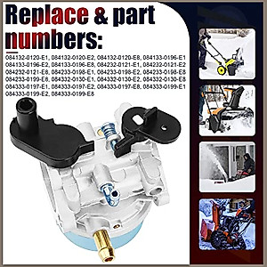 QAZAKY Carburetor for 801396 801233 801255 38518 38584 38538 084133 084233 084332 084333 Toro 38581 38582 38583 38584 38600 38601 38602 38603 38610 38611 CCR2400 CCR3000 CCR3600 CCR3650 CCR3650 GTS210