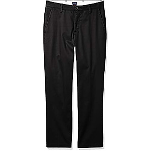 Dockers Men's Slim Fit Easy Khaki Pants, Black, 33W x 30L