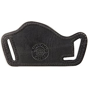 Bulldog Cases LF-L Leather Lay Flat Holster, Black, Right