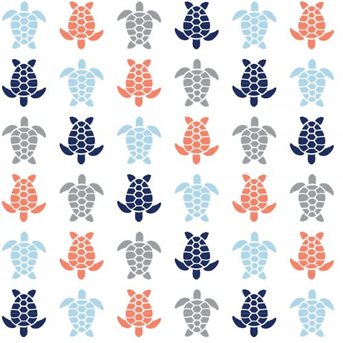 GROW WILD Changing Pad Cover 3 Pack | Soft & Stretchy Jersey Cotton | Baby Changing Table Pad Cover | Diaper Changing Pad Covers for Girls or Boys | Wipeable Sheets | White Blue Turtle Whale Ocean