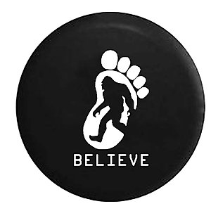 Bigfoot Sasquatch Yeti Believe Spare Tire Cover (Fits: Accessories or SUV RV Camper) Black Size 31 in