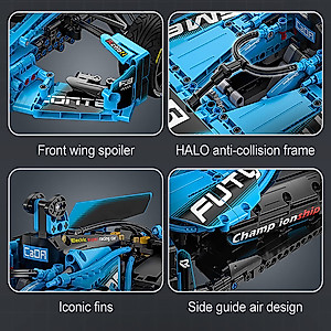 NEWRICE Formula 1 Racing Car Building Blocks Kit,MOC 1:8 Scale Model Car, Collectible Sports Car Toys,for 14+ Year Boys.Adult.New 2022(1667 Pieces)