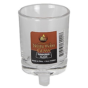 Neironim Glass Shabbos Candle Holders - 2 Pack - Premium Quality Clear Votive Cups for Shabbat - by Ner Mitzvah