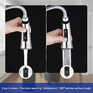 K-1219935-BC/K-1304674-BC Hose Kit for Kohler Pull Down Hose Replacement, 68 Inches Pull-Out Kitchen Faucet Hose Replacemnet Part, Spray Hose Replacement Hose Kit (Brushed Nickel)