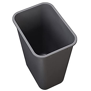 Amazon Basics - Rectangular Commercial Office Wastebasket, 10 gallons (Pack of 1), Grey (Previously AmazonCommercial brand)