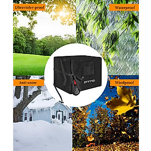 DYYYYD Generator Cover, Outdoor Heavy Duty Generator Covers Waterproof 32 Inch - 600D ,Cover Fit for DuroMax, Westinghouse, Champion, Predator, Honda Portable Generators of 5000-10000W