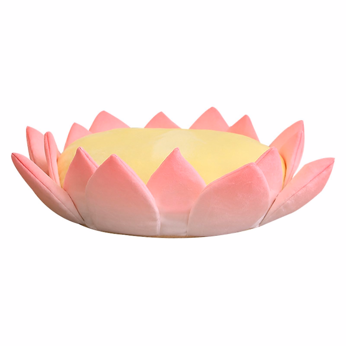 Lotus Flower Pillow Plush Floor Cushion Cartoon Anime Stuffed Plants Throw Pillows for Home Decor(Lotus Flower,20cm)