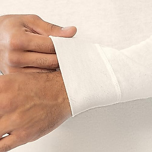 ColdPruf Men's Basic Active Wear Crew Top, Winter White, 3X