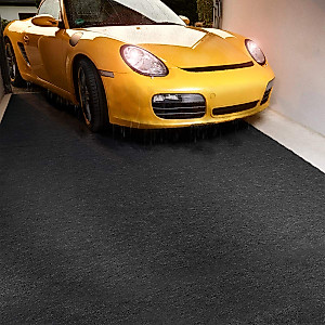 LINLA Premium Absorbent Oil Mat Contains Liquid Garage Floor Mat 8.5'x 6.6', Reusable, Washable, Protects Floor, Driveway Surface, Shop,Parking