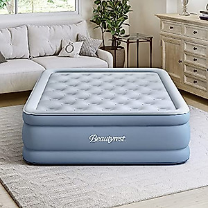 Beautyrest Posture Lux Air Bed Mattress with Express Pump and Raised Edge Support, 15" Full