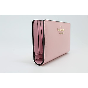 Kate Spade New York Staci Saffiano Leather Large Slim Bifold Wallet Light Crepe