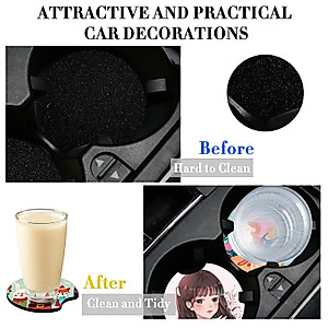 10 PCS Sublimation Blank Car Coasters, 2.75 in Circular Opening Blank Sublimation Coasters for Thermal Sublimation DIY Crafts,Car Coasters AROIC.