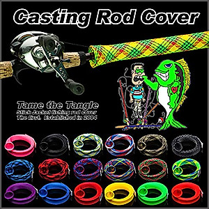 RITE-HITE Orin Briant Stick Jacket Fishing Rod Covers - Casting Stick Jacket, comes in a variety of colors; Keep your rod safe and from getting tangled (Blue)