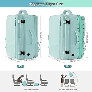Sinaliy Large Travel Backpack for Women, 40L Carry On Backpack, 17 Inch Laptop Waterproof Backpack, College Bookbag, Backpack for Women, as Person Item Flight Approved