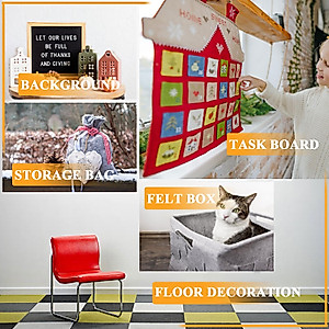 Orange Felt Fabric 72" X 18"(Half Yard), 1.6mm Thick Soft and Durable Flexible Craft Acrylic Felt by The Yard for Sewing DIY Art Craft Project Decorations