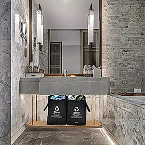 Jesintop Recycle Bins for Kitchen,Ultra-Large Capacity Recycle Waste Bin Bags for Kitchen Home Trash Sorting Bins Organizer Baskets,29 Gal Series(2pcs)