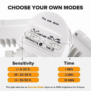 LUTEC 38W 3500 Lumen LED Motion Activated Integrated Dual-Head Floodlight Outdoor with Motion Sensor, 5000K Daylight, Dusk to Dawn, Exterior Security Wall Light for Patio, Garden, Yard(White)